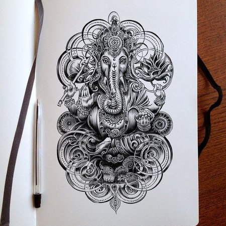 Татуировка на индийски слон - VeAn Bulgaria